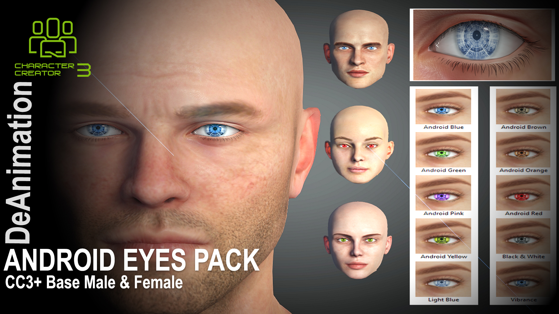 ANDROID EYE PACK | 3D Animation Made Simple