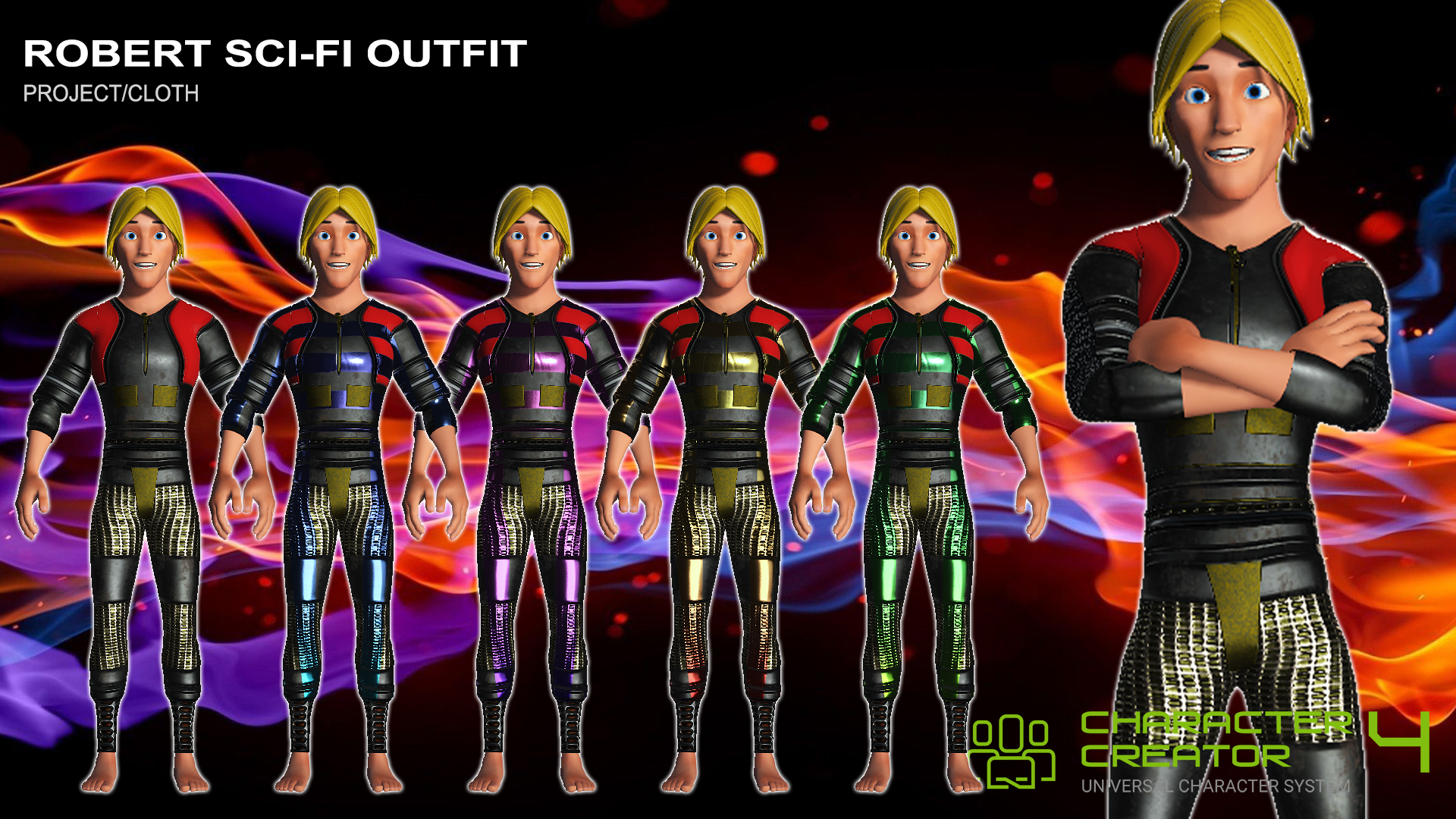 ROBERT SCI-FI OUTFIT | 3D Animation Made Simple